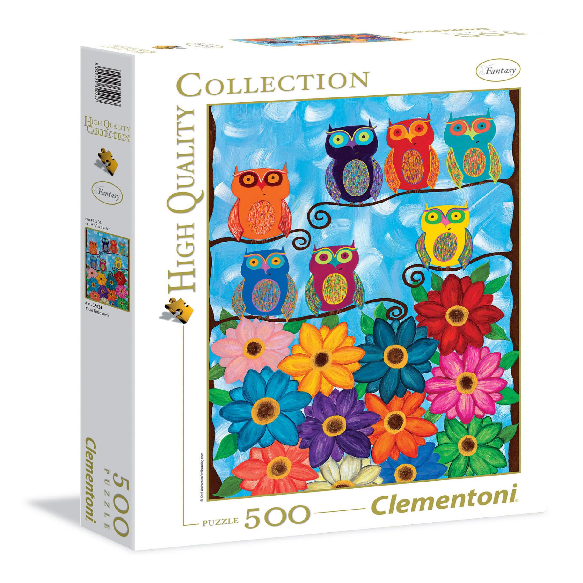 Paniate - Clementoni Puzzle 500pz Piccoli Gufi Carini Clementoni in ...