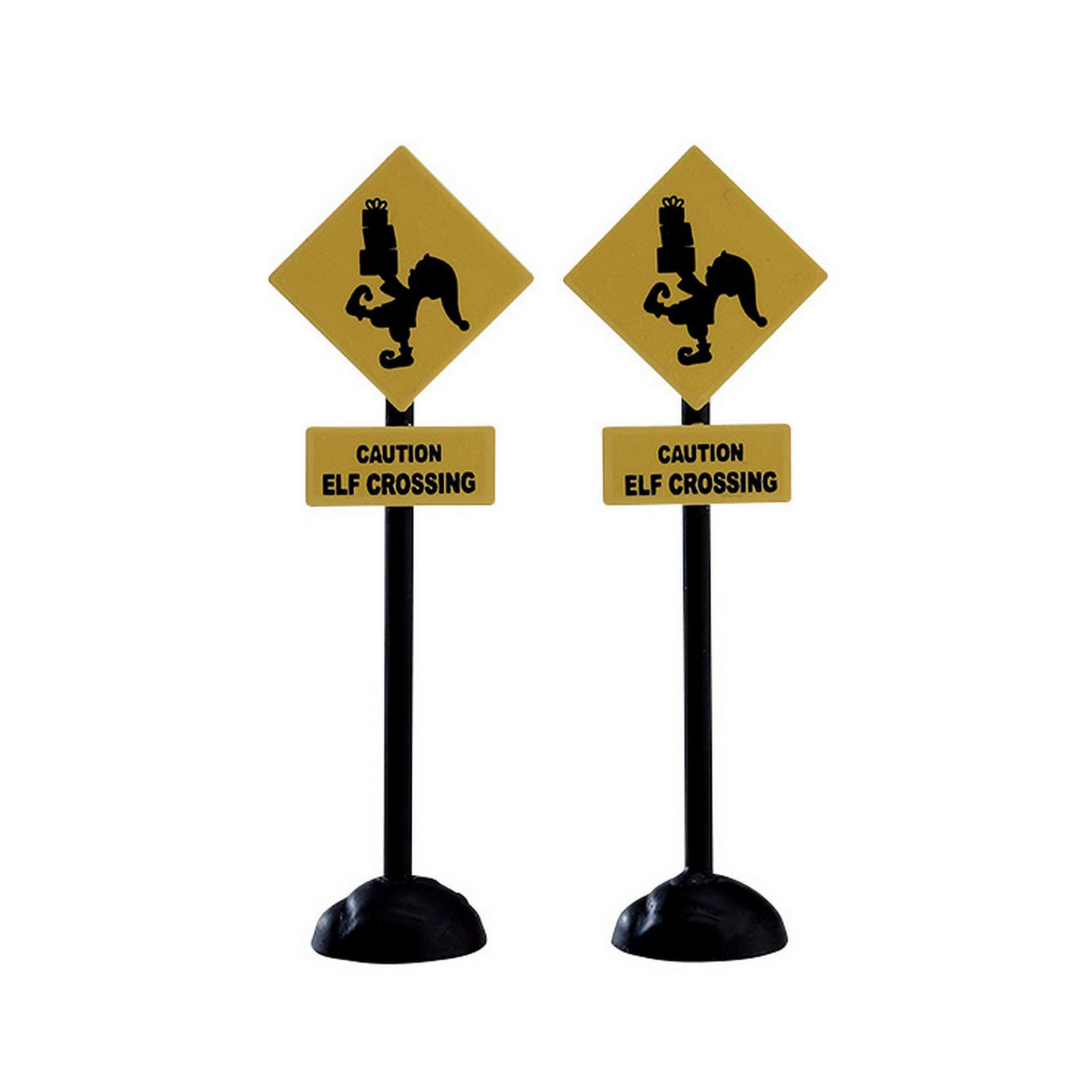 Paniate - Elf Crossing Sign 74238 Lemax in offerta da Paniate