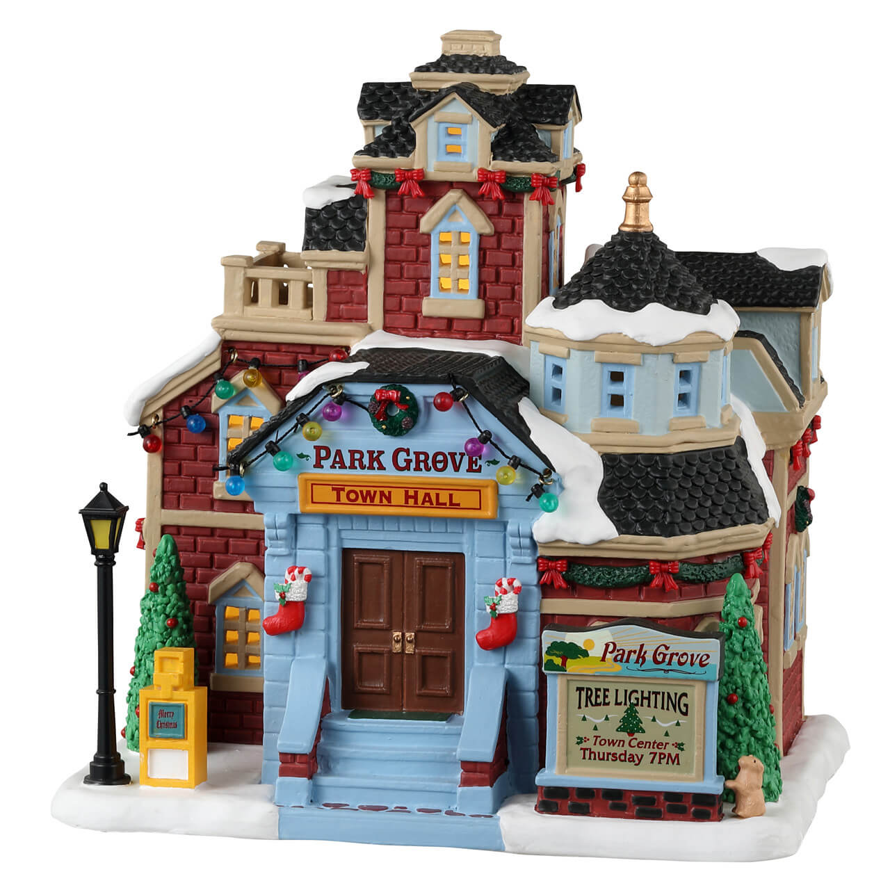Paniate - Lemax 35045 Park Grove Town Hall Caddington Village in ...