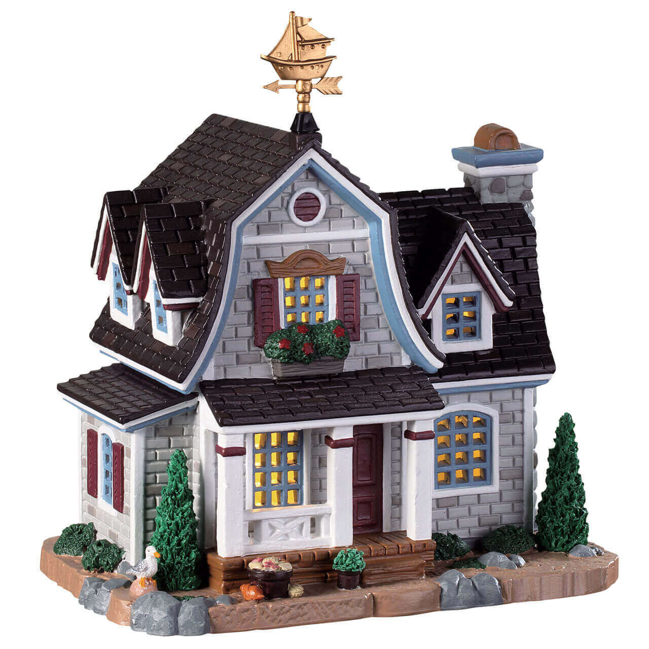 Paniate - Lemax 95482 Seawind Cottage Plymouth Corners in offerta da Paniate