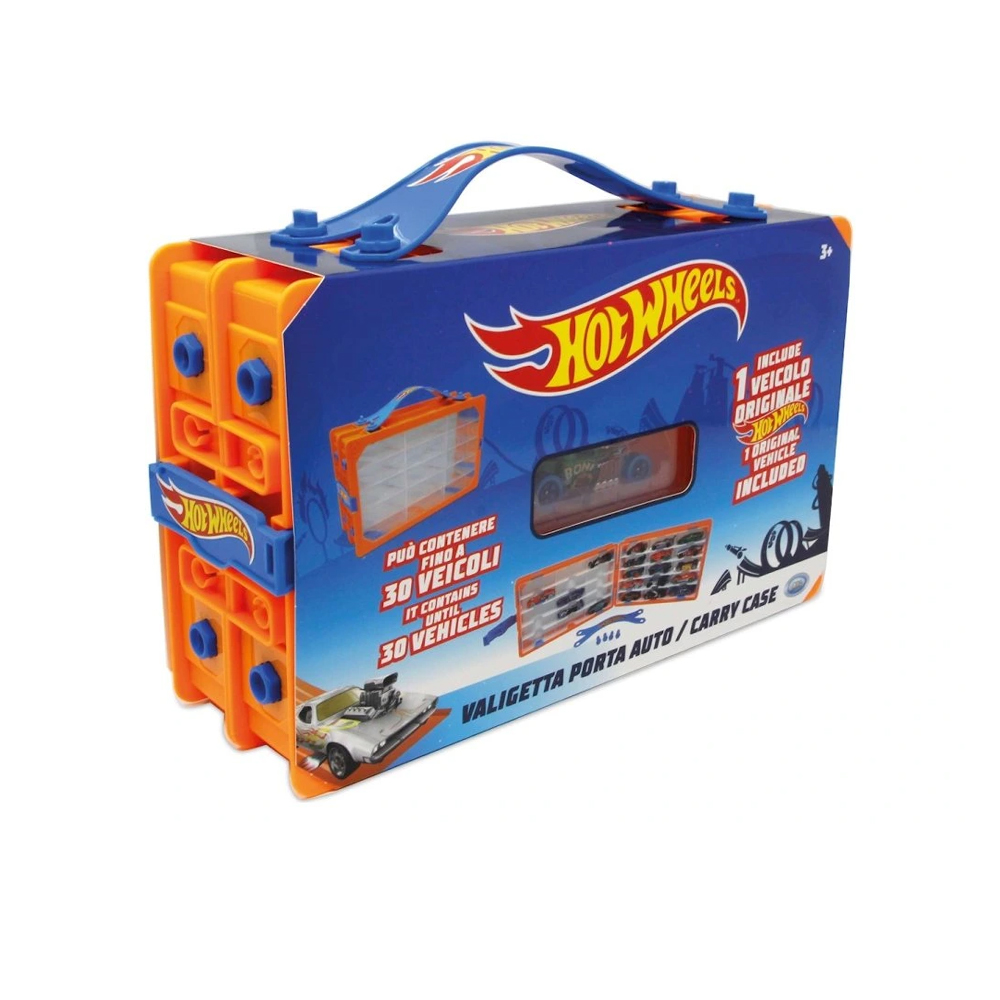 Paniate - Hot Wheels Valigetta Porta Auto con un veicolo Hot Wheels