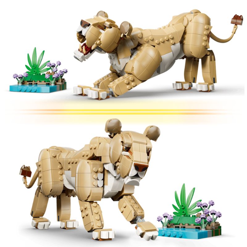 Paniate - LEGO Creator 3 in 1 Animali selvatici: Leone Maestoso 31386