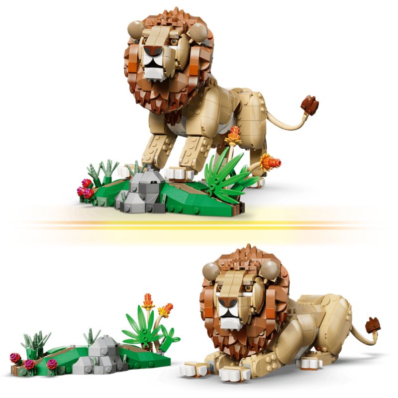 Paniate - LEGO Creator 3 in 1 Animali selvatici: Leone Maestoso 31386