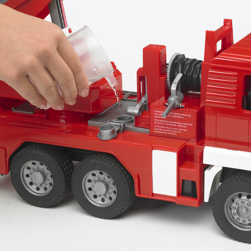 Paniate - Autogru MAN TGA Pompieri con Modulo Luci e Suoni 02771 Bruder ...