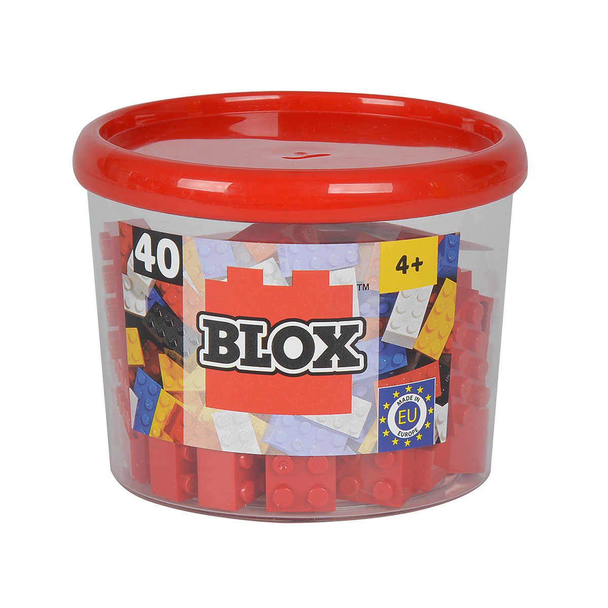 Paniate - SIMBA Blox barattolo 40 mattoncini Rossi (compatibile LEGO ...