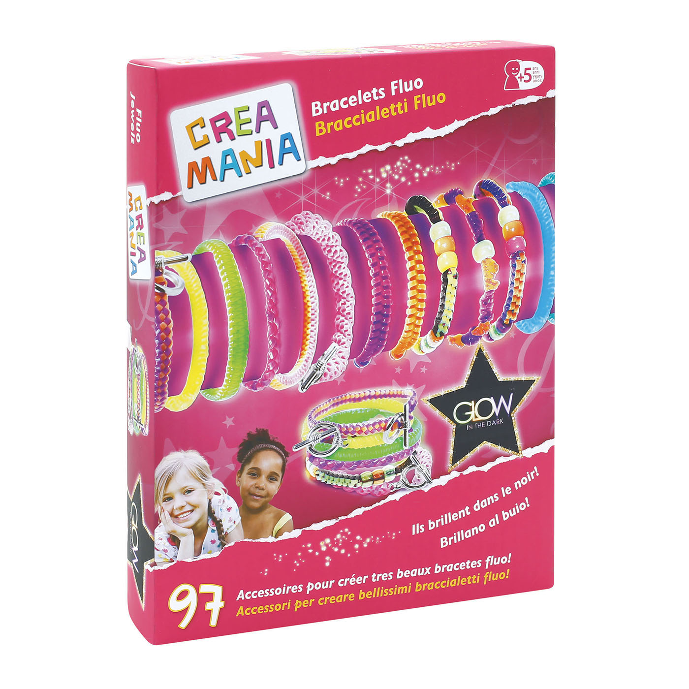 Paniate - Crea Mania Braccialetti Fluo Giocheria in offerta da Paniate