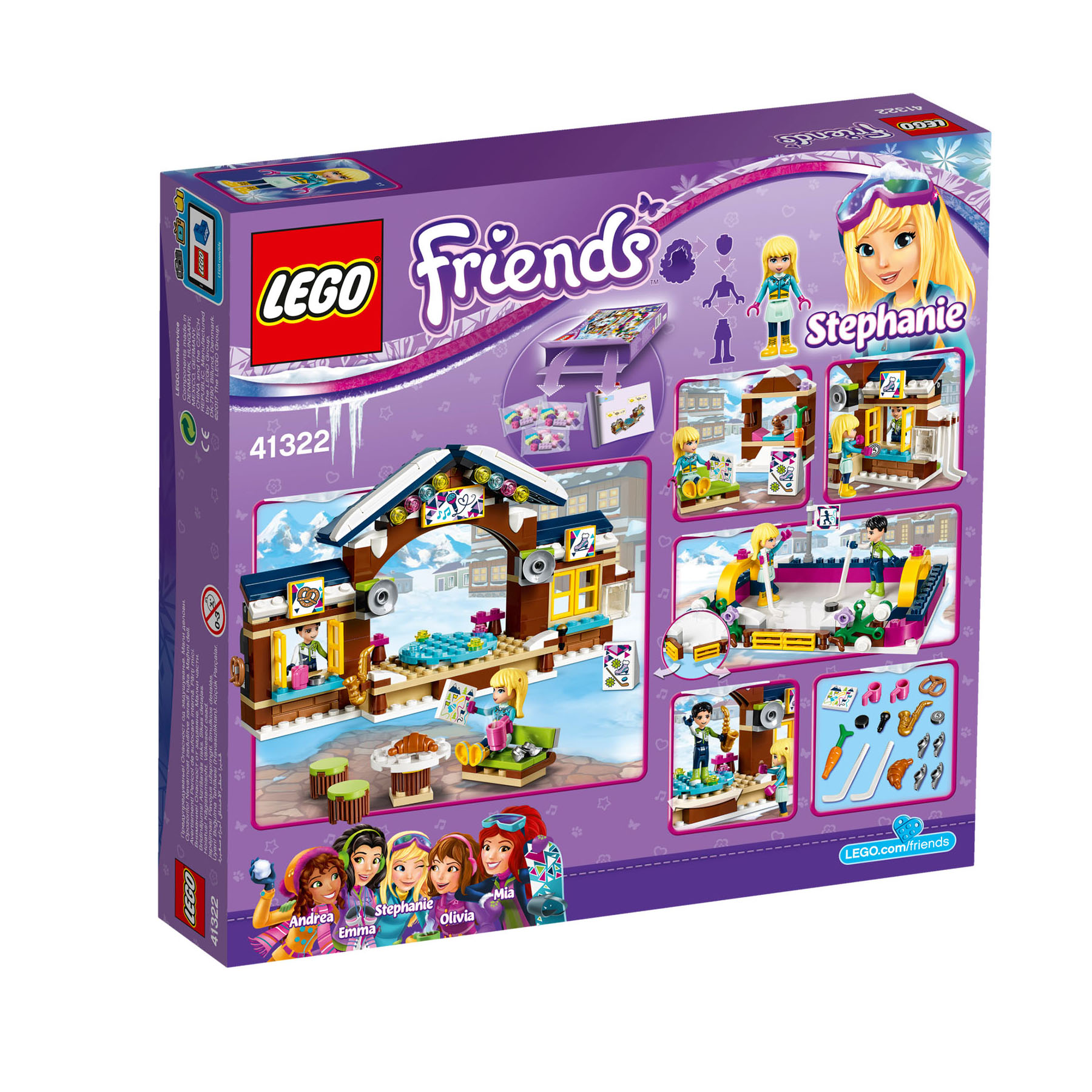 Paniate - LEGO Friends La pista di pattinaggio del villaggio invernale ...
