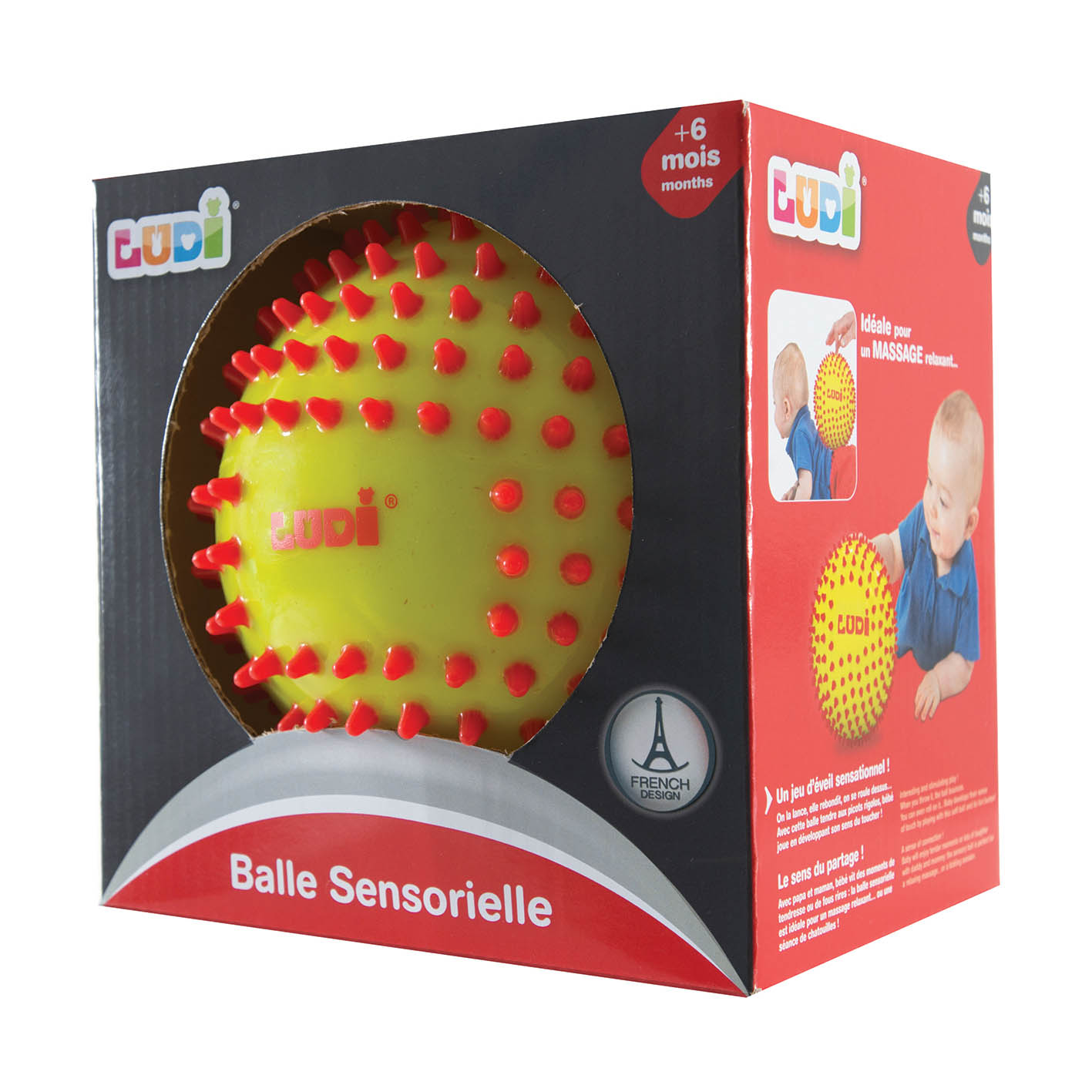 Paniate - Palla Sensoriali Bicolore 15cm Ludi in offerta da Paniate