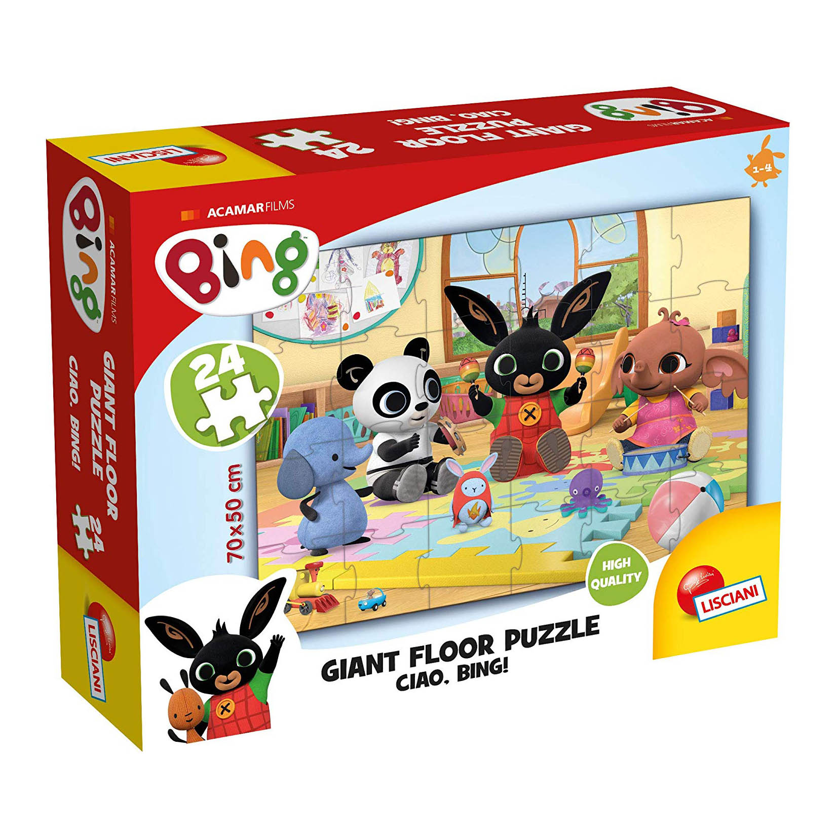 Paniate - Bing 74716 24 Hello, Bing! Puzzle Gigante 24pz Lisciani ...