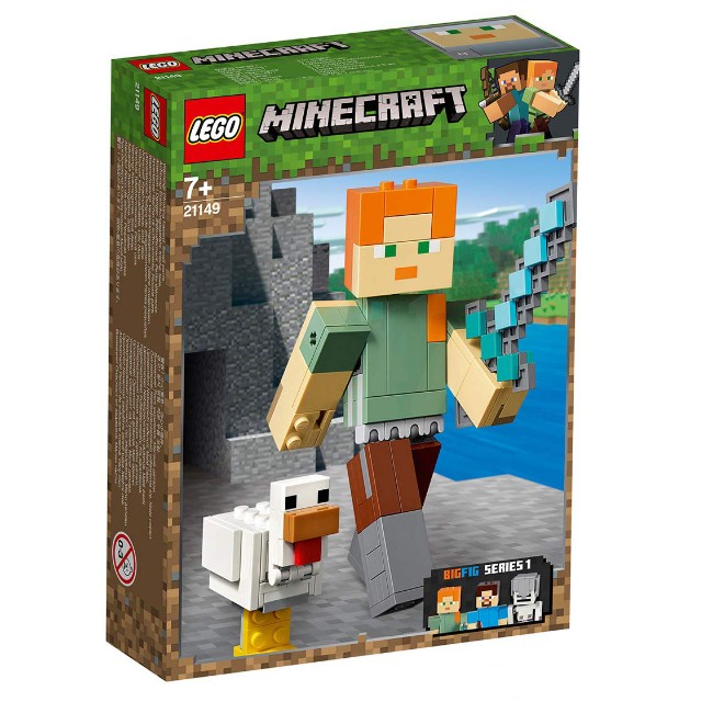 Paniate - LEGO Minecraft Maxi Figure di Alex con Gallina 21149 Lego in ...