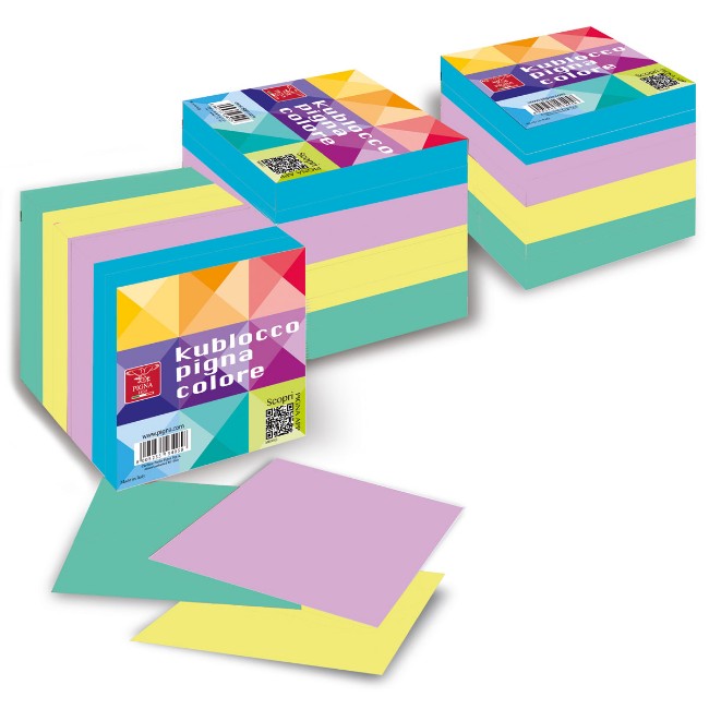 Paniate - Blocco Appunti Multicolor 90 x 90 mm Pigna in offerta da Paniate