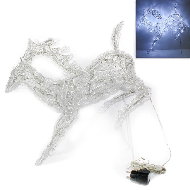 Paniate - Renna Luminosa Natalizia 58 cm Due Esse in offerta da Paniate