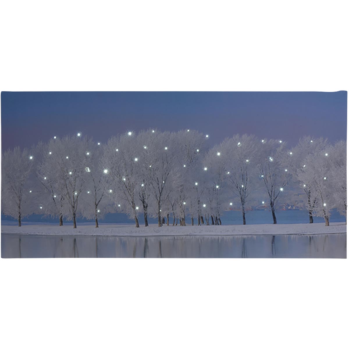Paniate - Quadro a LED con Paesaggi e Alberi Innevati 28x58cm Paniate ...