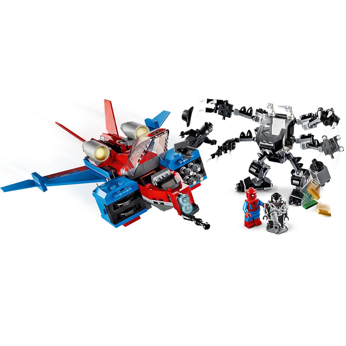 Paniate - LEGO Marvel Spiderman Spiderjet vs Mech Venom 76150 Lego in ...