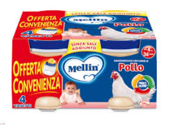 Paniate - Omogeneizzato Pollo 4pz x 80grammi Mellin in offerta da Paniate