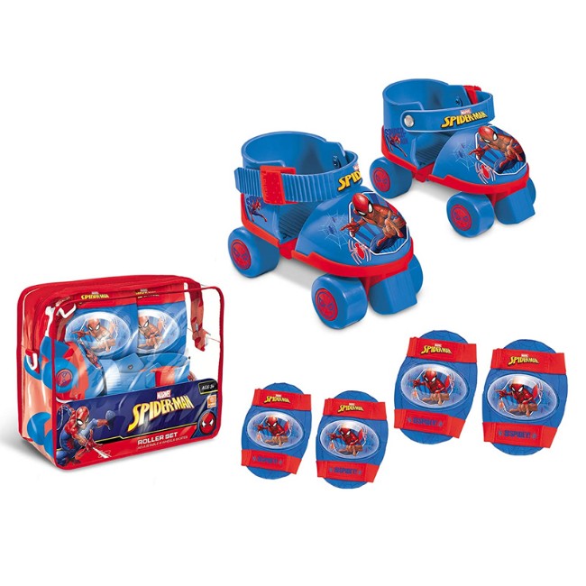 Paniate - Mondo Spiderman Pattini Baby con Protezioni - Pattini a ...