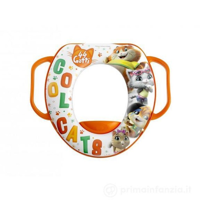 Paniate - Riduttore WC Soft con manici 44 Gatti