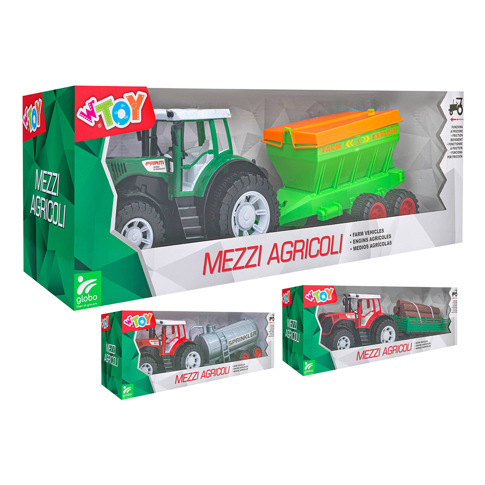 Paniate - Trattore a Frizione con Rimorchio Globo