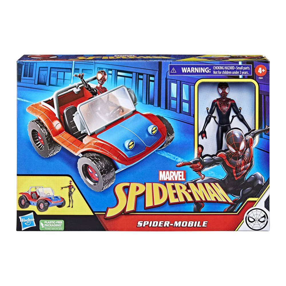 Paniate - Hasbro Marvel Action Figure Spider-Man e Macchina Miles Morales