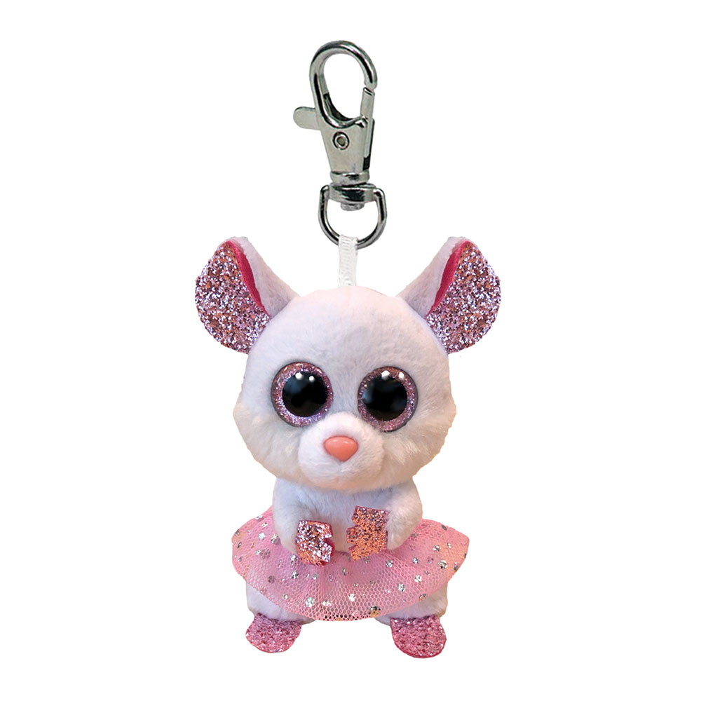 Paniate - Portachiavi Peluche Beanie Boos Clips Topo Nina Ty