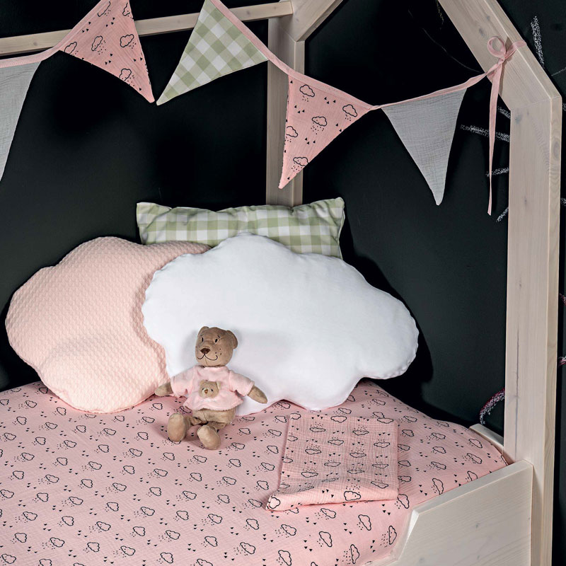 Paniate - Picci Cuscino Nuvola Per Letto Liberty -Tinta Unita di Picci
