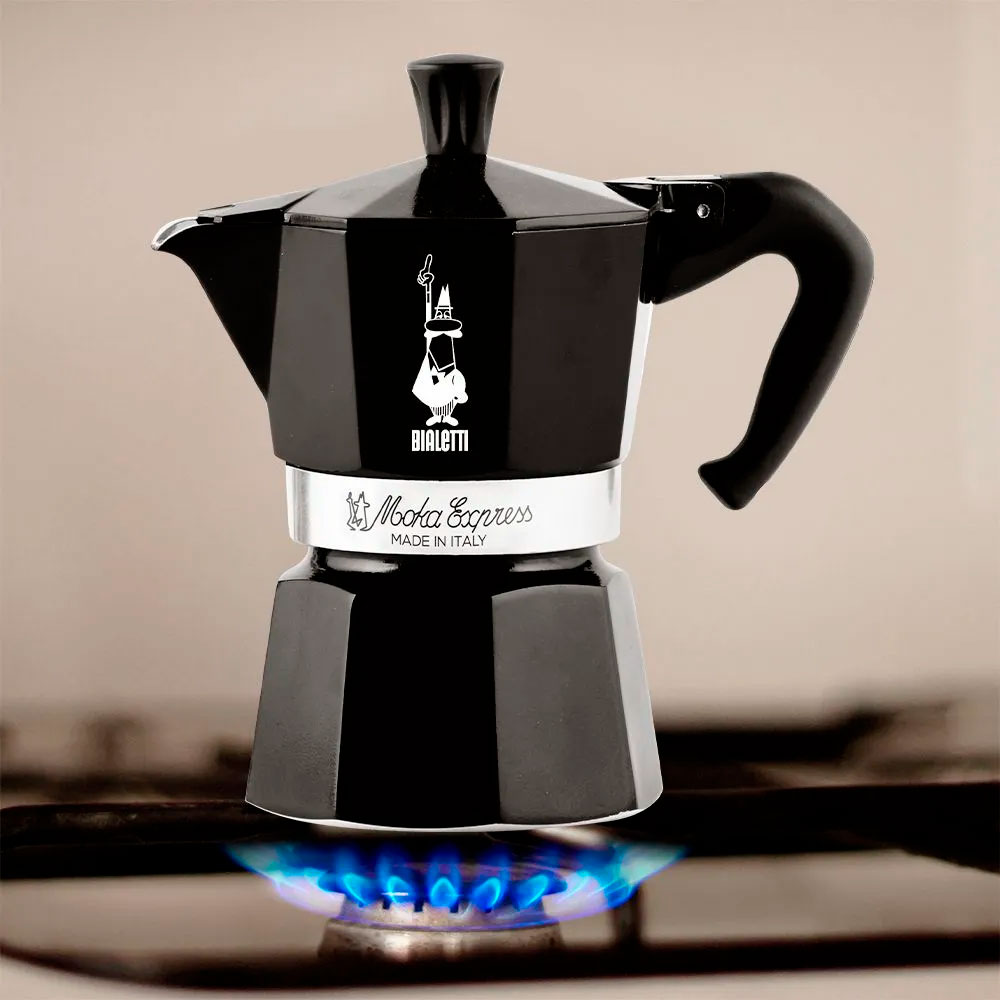 Paniate - Bialetti Caffettiera Moka Express Nera 3 Tazze