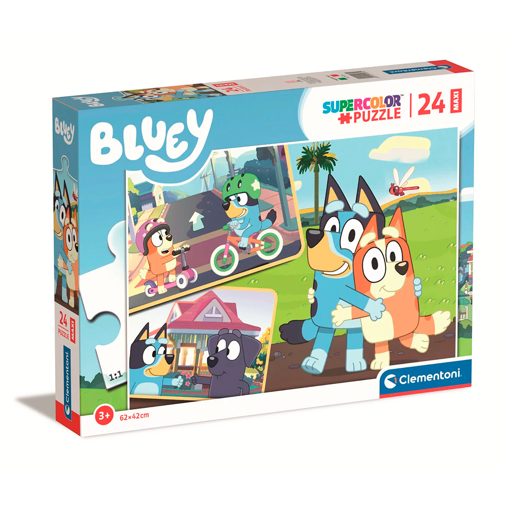 Paniate - Clementoni Supercolor Puzzle Bluey 24 pezzi Maxi