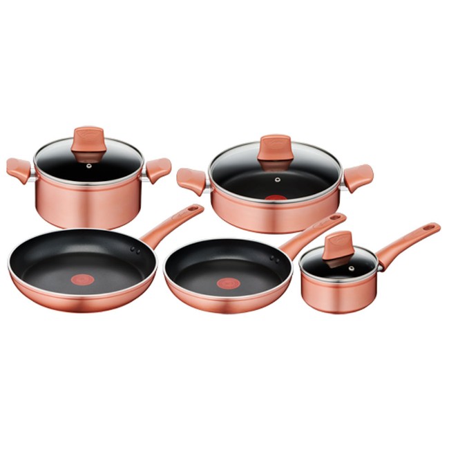 Paniate - Lagostina Set 8 pz Batteria Ramata con Padella, Casseruola e ...