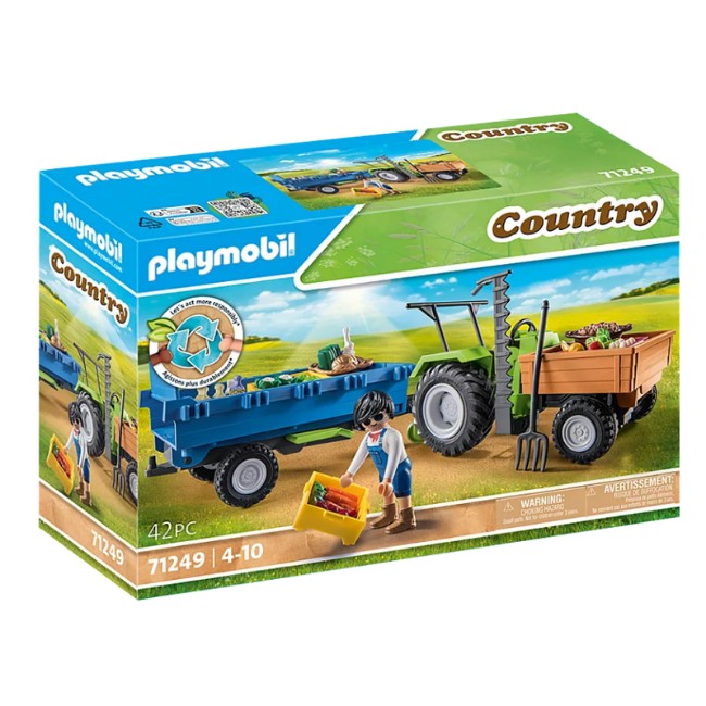 Paniate - Playmobil Trattore con Rimorchio 71249