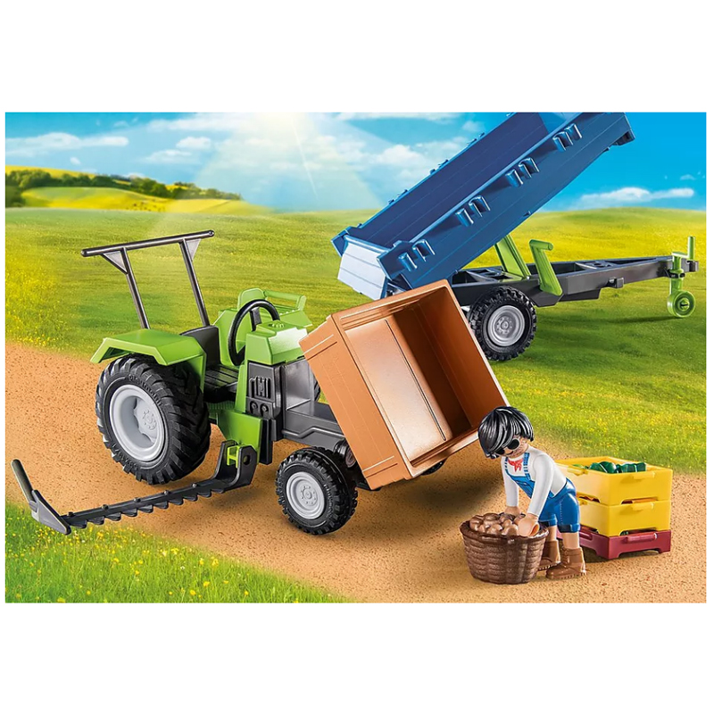 Paniate - Playmobil Trattore con Rimorchio 71249