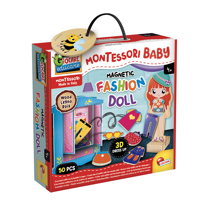 Paniate - Lisciani Giochi Montessori Legno Fashion Doll