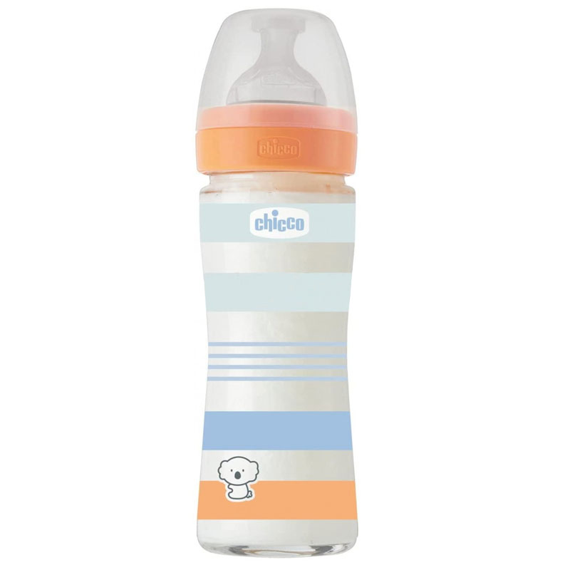 Paniate - Chicco Biberon Benessere in Vetro Borosilicato con Tettarella Physio in Silicone ...