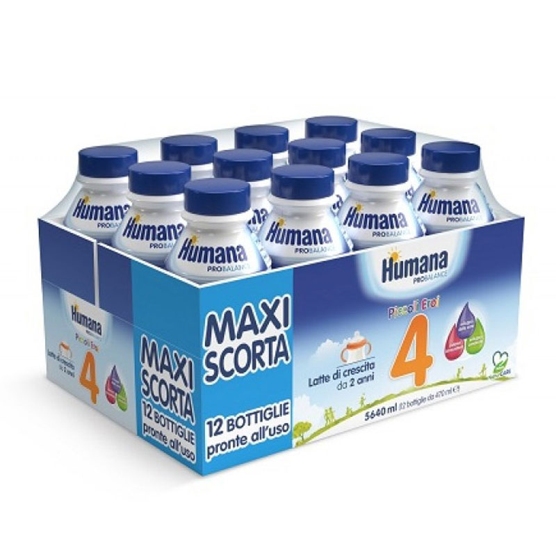 Paniate - Humana 4 Latte Crescita Liquido ProBalance - Pacco Scorta 12 ...
