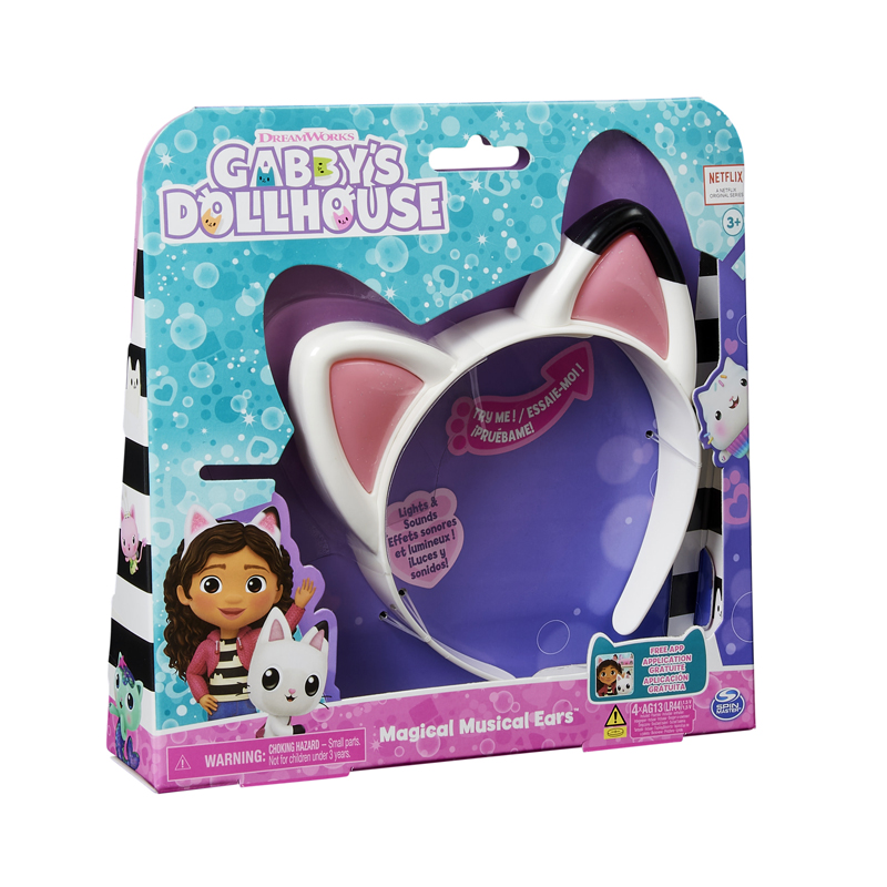 Paniate - Spin Master Gabby's Dollhouse, le Magiche Orecchiette di Gabby con Luci e Suoni