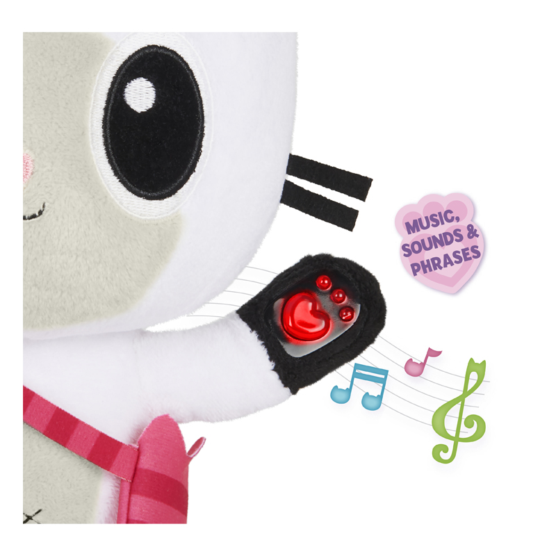 Paniate - Spin Master Gabby's Dollhouse Peluche Pandi Panda 33 cm con Funzioni, Luci e Musica