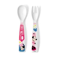 Paniate - Lulabi Set 2 Posate Disney con Forchetta e Cucchiaio 6m+