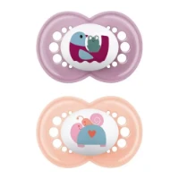 Paniate - Mam 2pz Ciuccio Original Ortodontico in Caucciù, 6m+