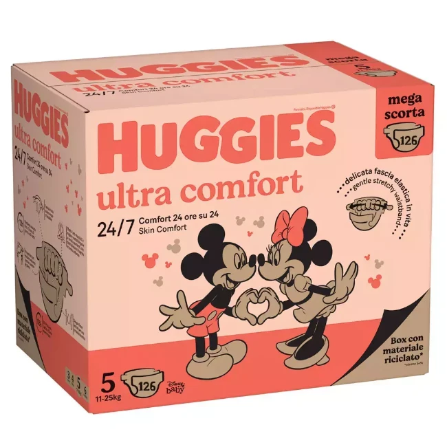 Paniate - Huggies Pannolini Ultra Comfort 5 Giga Pack - 126 pz