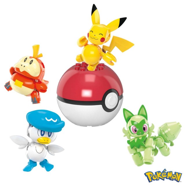 Paniate - Mega Bloks MEGA Pokemon Set da Costruzione con 4 Action ...