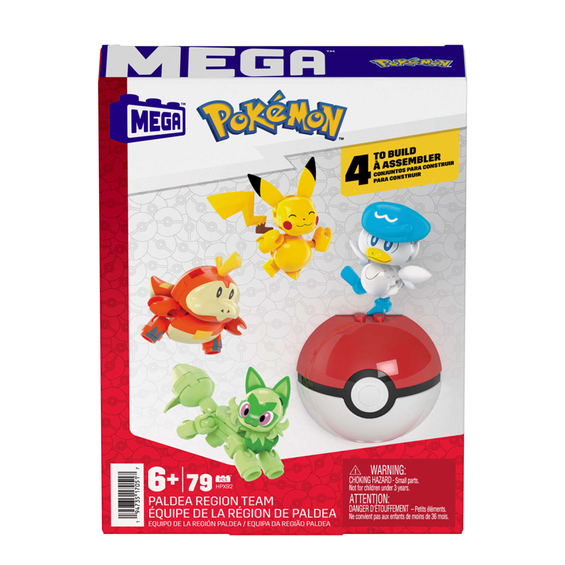 Paniate - Mega Bloks MEGA Pokemon Set da Costruzione con 4 Action ...