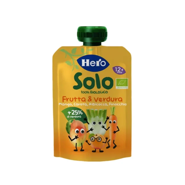 Paniate - Hero Solo Pouch Bio Frutta e Verdura: Mango, Carota ...