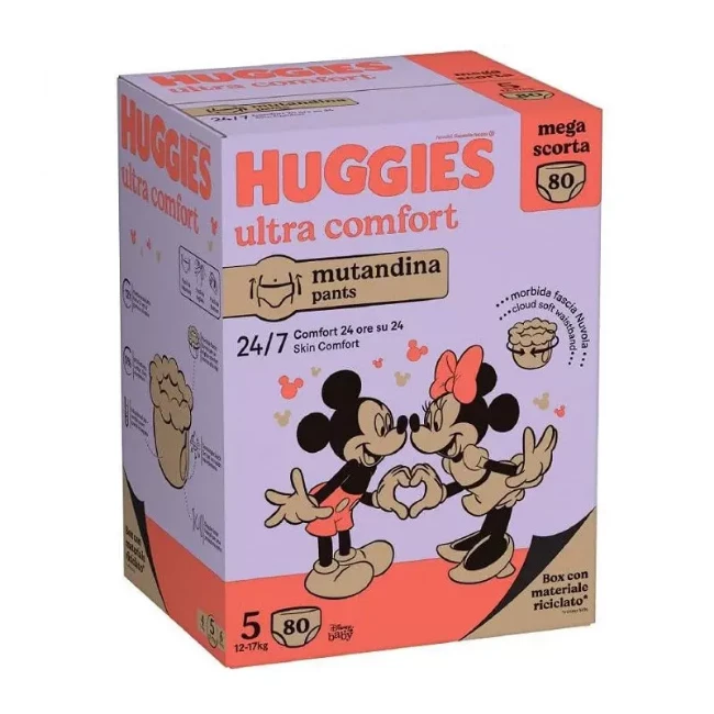 Paniate - Huggies Mutandino Ultra Comfort 5 Mega Pack 11-25kg - 80 pz