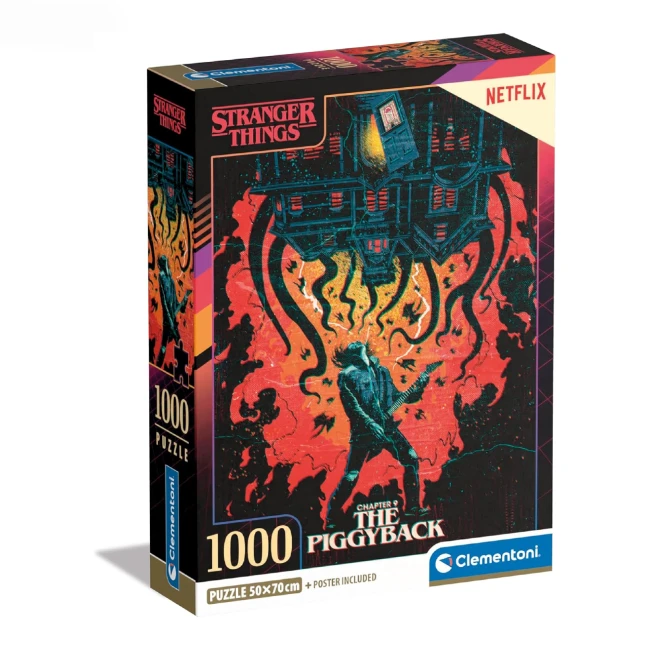 Paniate - Clementoni Stranger Things The Piggyback Puzzle 1000 Pezzi