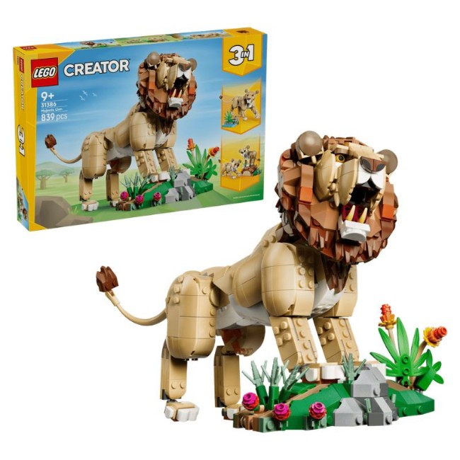 Paniate - LEGO Creator 3 in 1 Animali selvatici: Leone Maestoso 31386