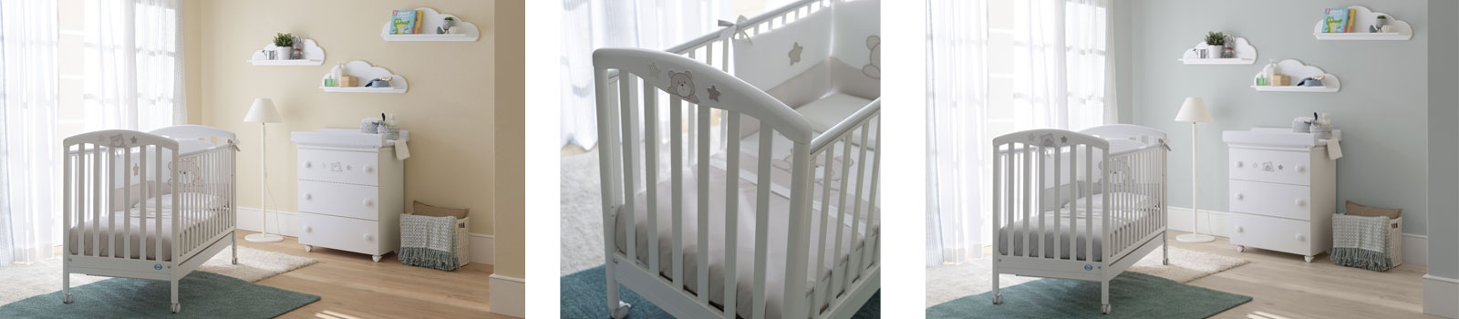 Paniate - Pali Lettino Bambino Teo in Legno con Sponde Mobili di Pali